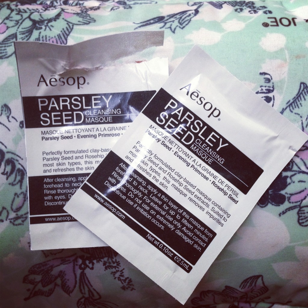 Aesop Parsley Seed Mask- Review - Tijan Serena Loves